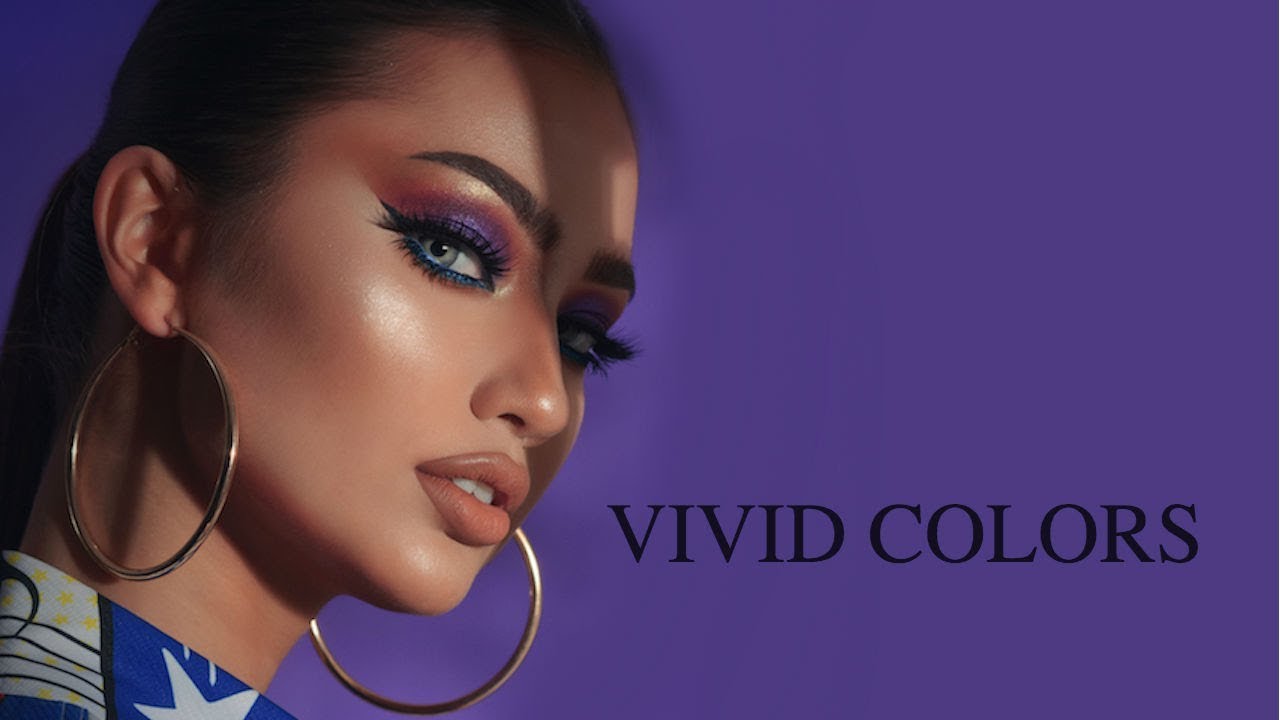 VIVID COLOR EYE MAKEUP - YouTube