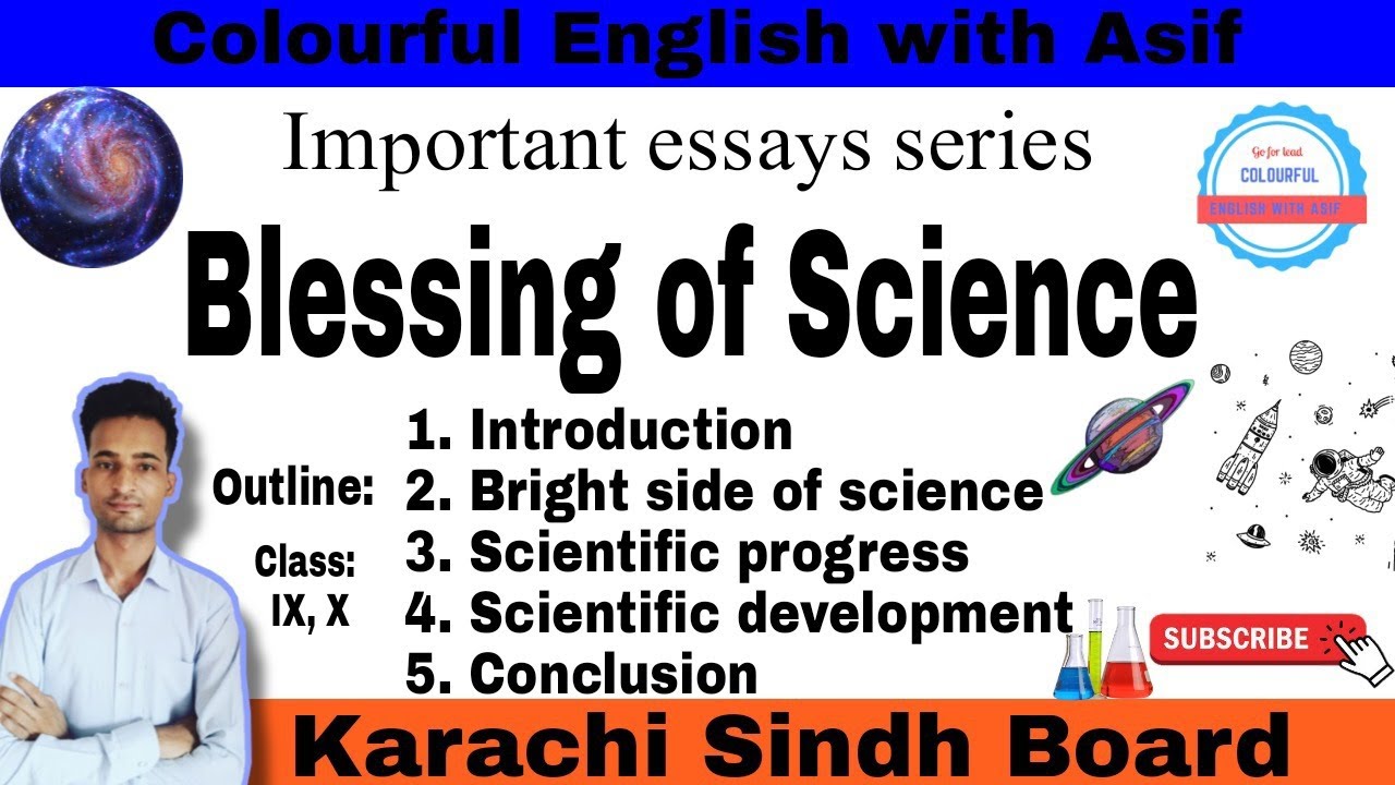 Essay on Blessing of Science /Important essay / Class IX - X / Karachi ...