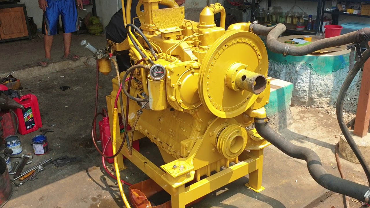 Caterpilar 3304 rpm genset - YouTube