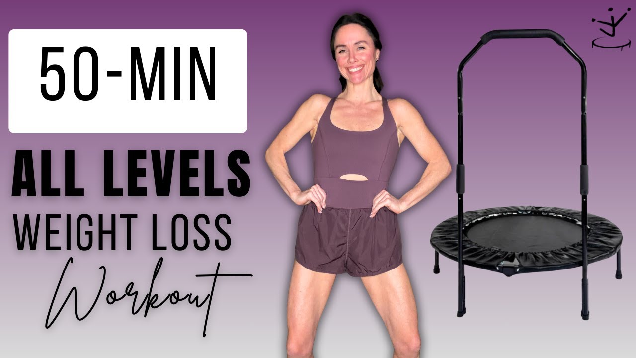 50 Min Rebounder Weight Loss Workout | All Levels | Build Muscle & Burn ...