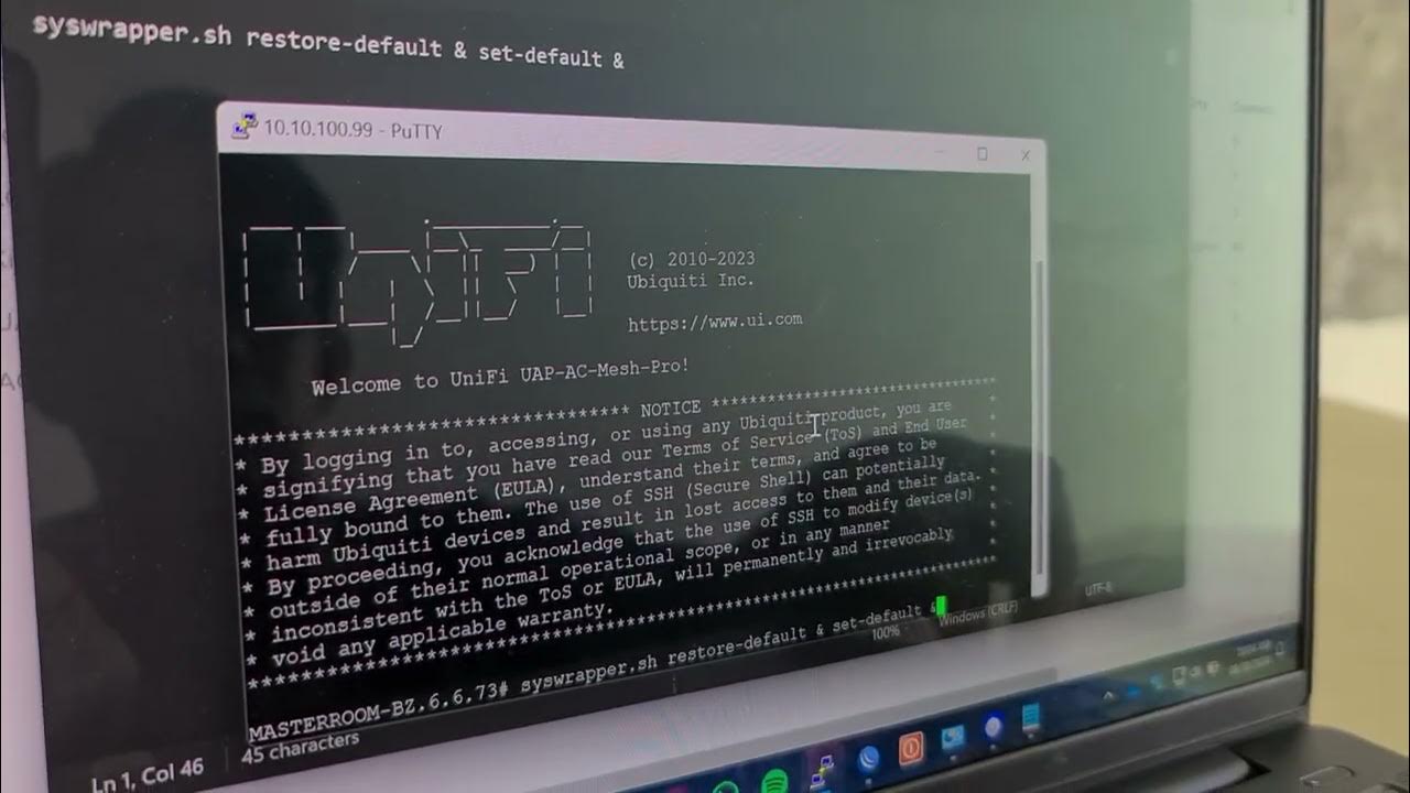 Cara Reset Unifi AP Menggunakan Putty SSH - YouTube