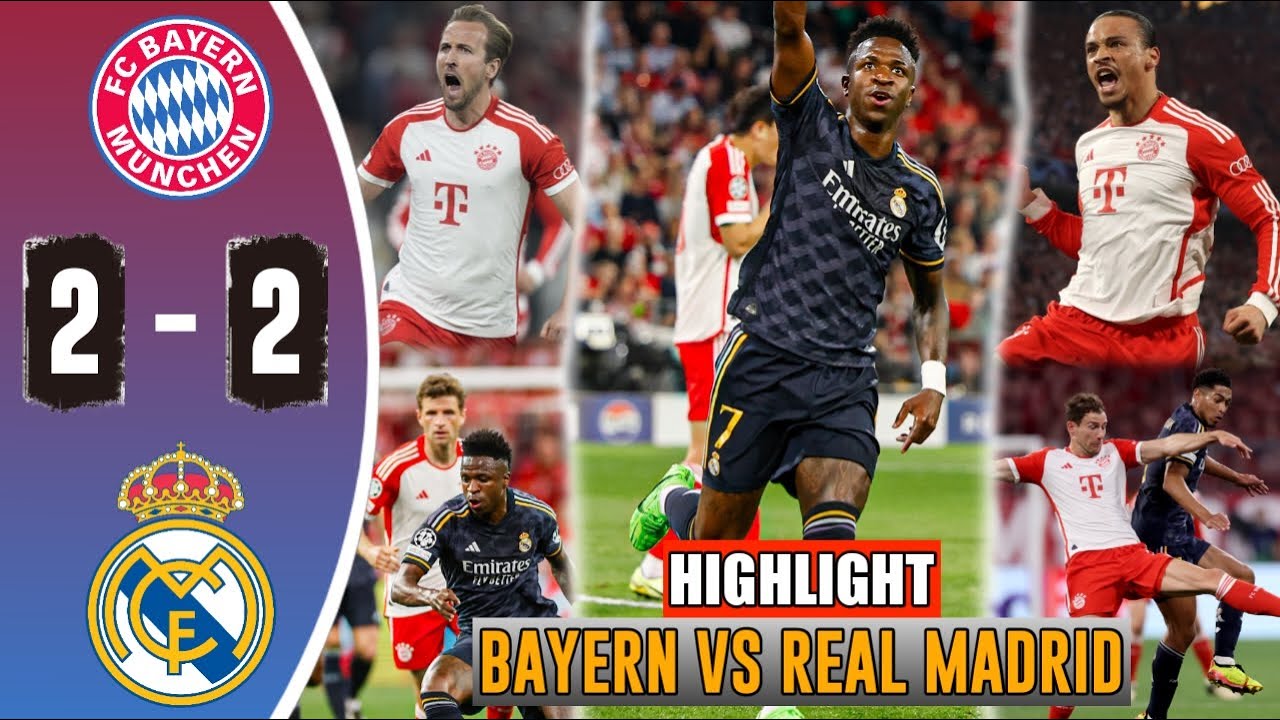 HASIL UCL Hasil Real Madrid Vs Bayern 2-2 😁 Vini Gacor Parah 🥰 Evaluasi ...