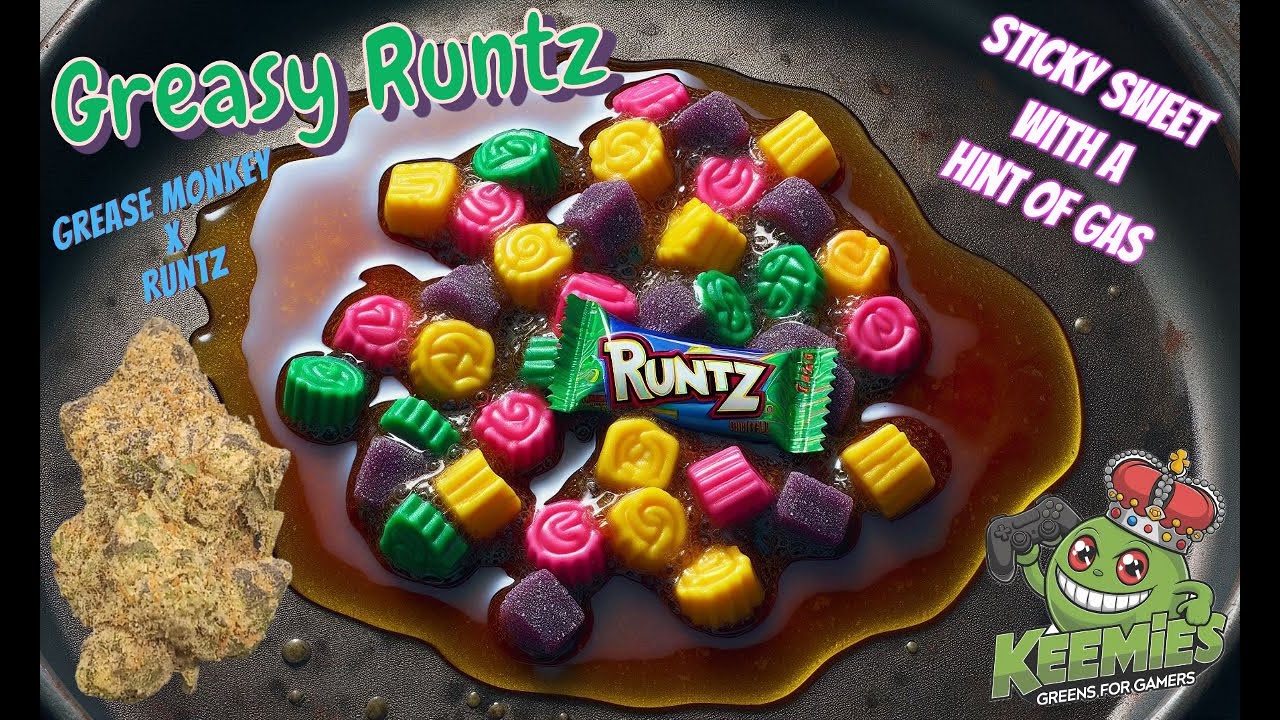 Trying Keemies Greasy Runtz THCa Flower - YouTube