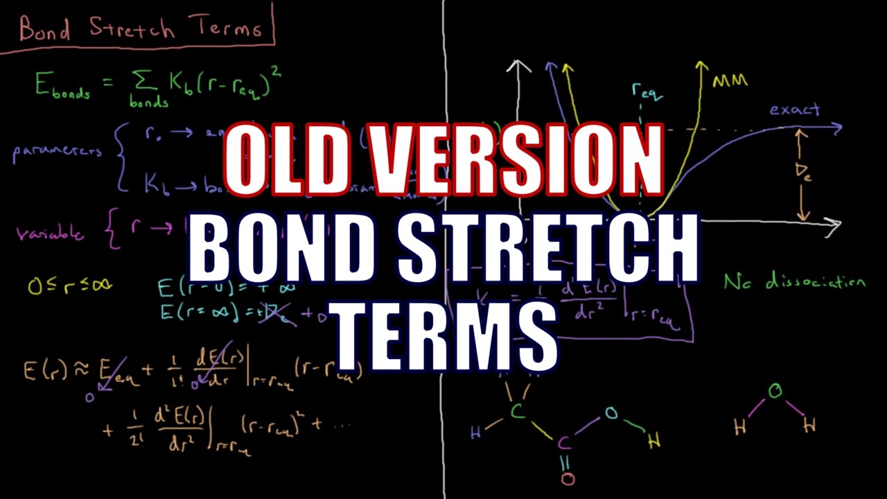 Computational Chemistry 2.5 - MM Bond Stretch Terms (Old Version) - YouTube