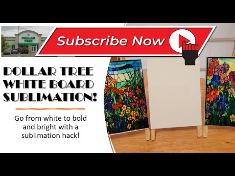 Sublimation Dollar Tree White Board Hack! #sublimationtutorial # ...