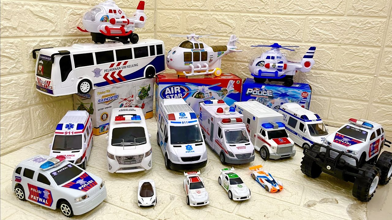 Mobil Mobilan Ambulance, Police Car Toys & Helicopter Toys, Mobil ...
