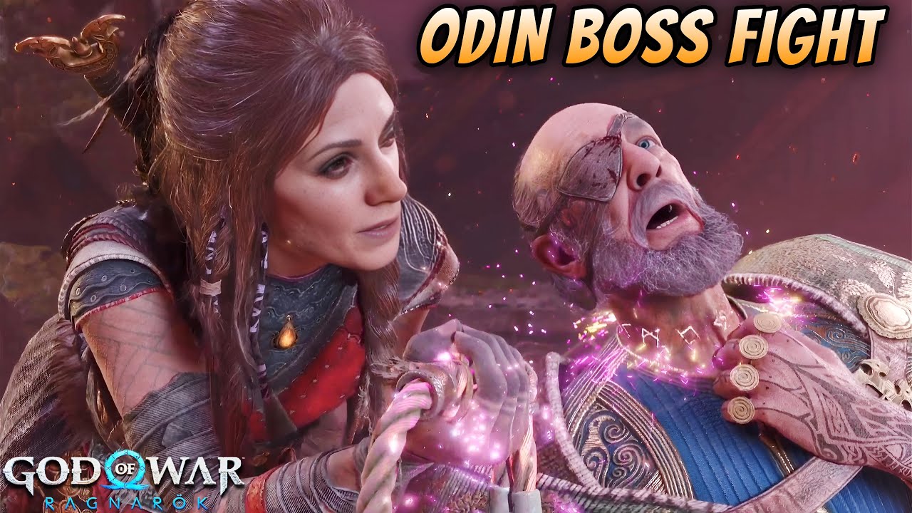 Double Power Odin Boss Fight "God of war 5 Ragnarok PS5 Gameplay 😱 ...