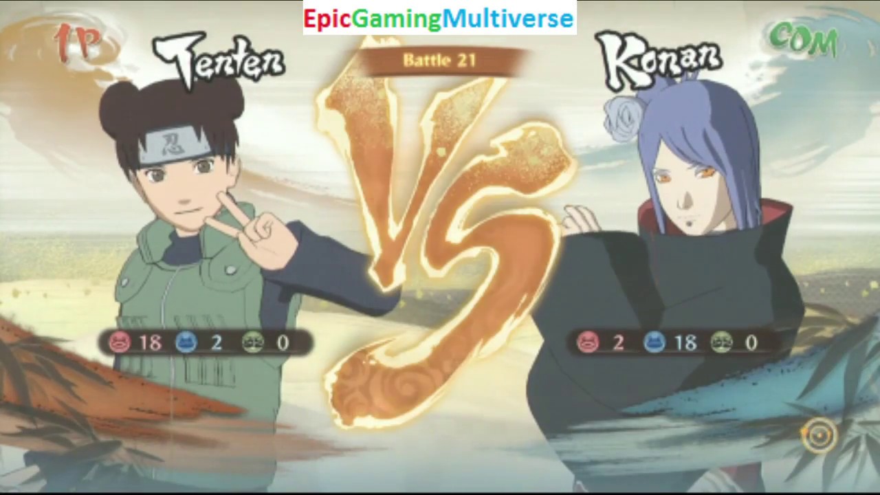 Tenten The Chunin VS Konan In A Naruto Shippuden Ultimate Ninja Storm 4 ...