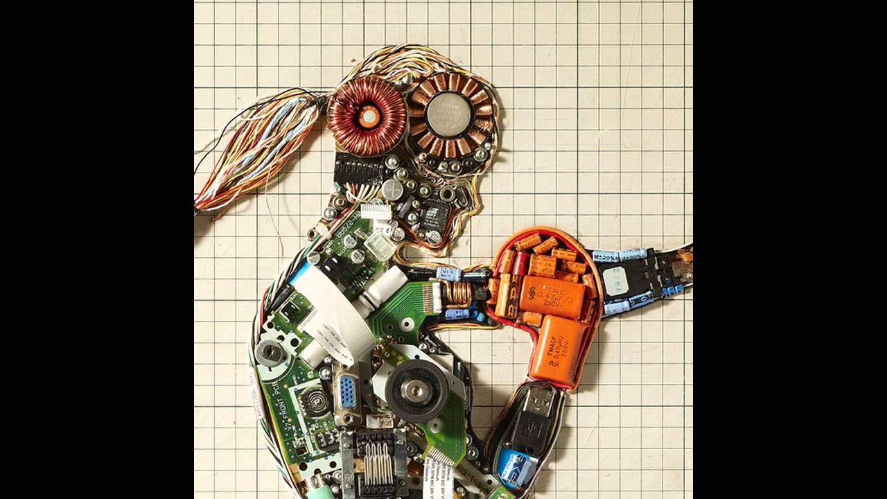 Stunning Wall Art created from Electronic Components - YouTube