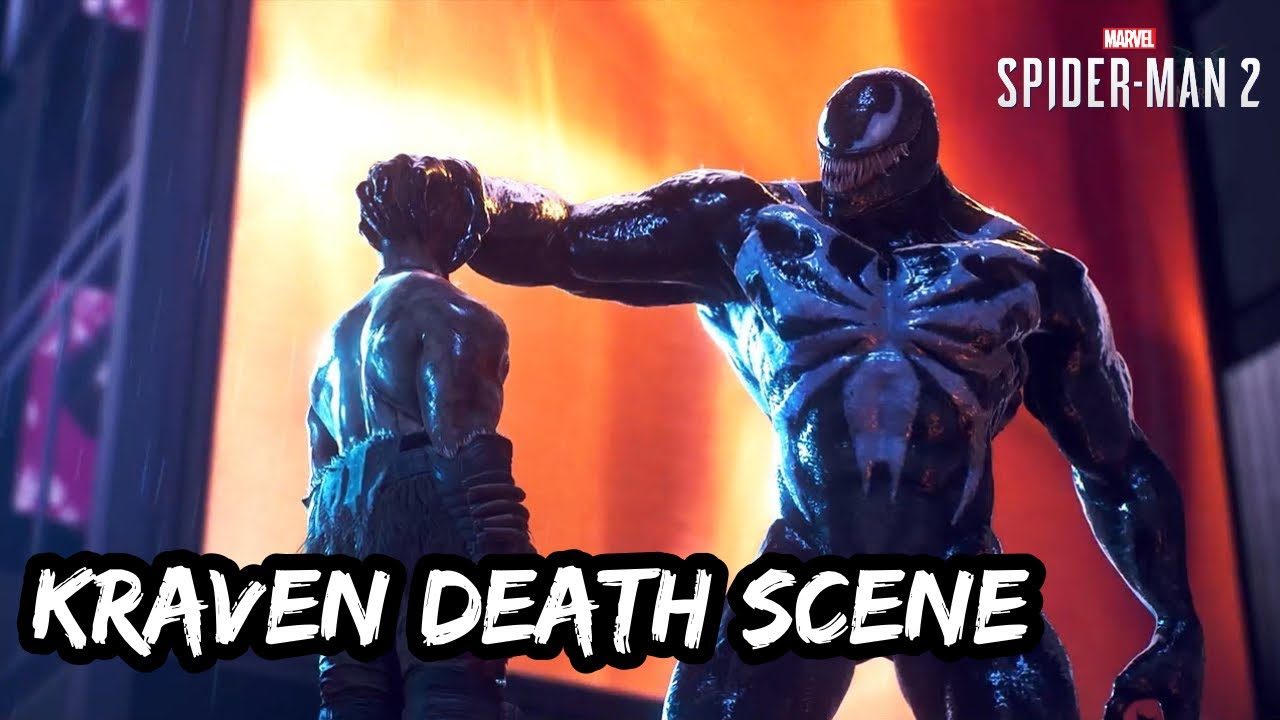 Venom EATS Kraven The Hunter - Marvel's Spider-Man 2 DEATH SCENE - YouTube