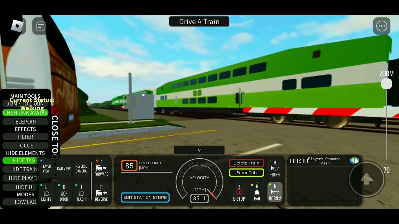 GO TRAIN PASSING A RAILROAD CROSSING - YouTube
