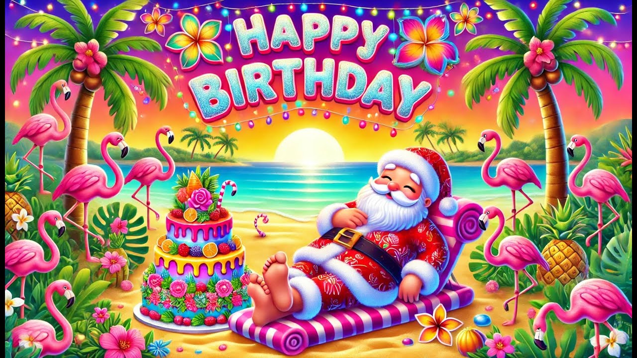 🎅🌞 Happy Birthday to You – Celebrate Your Birthday with Santa Under the ...