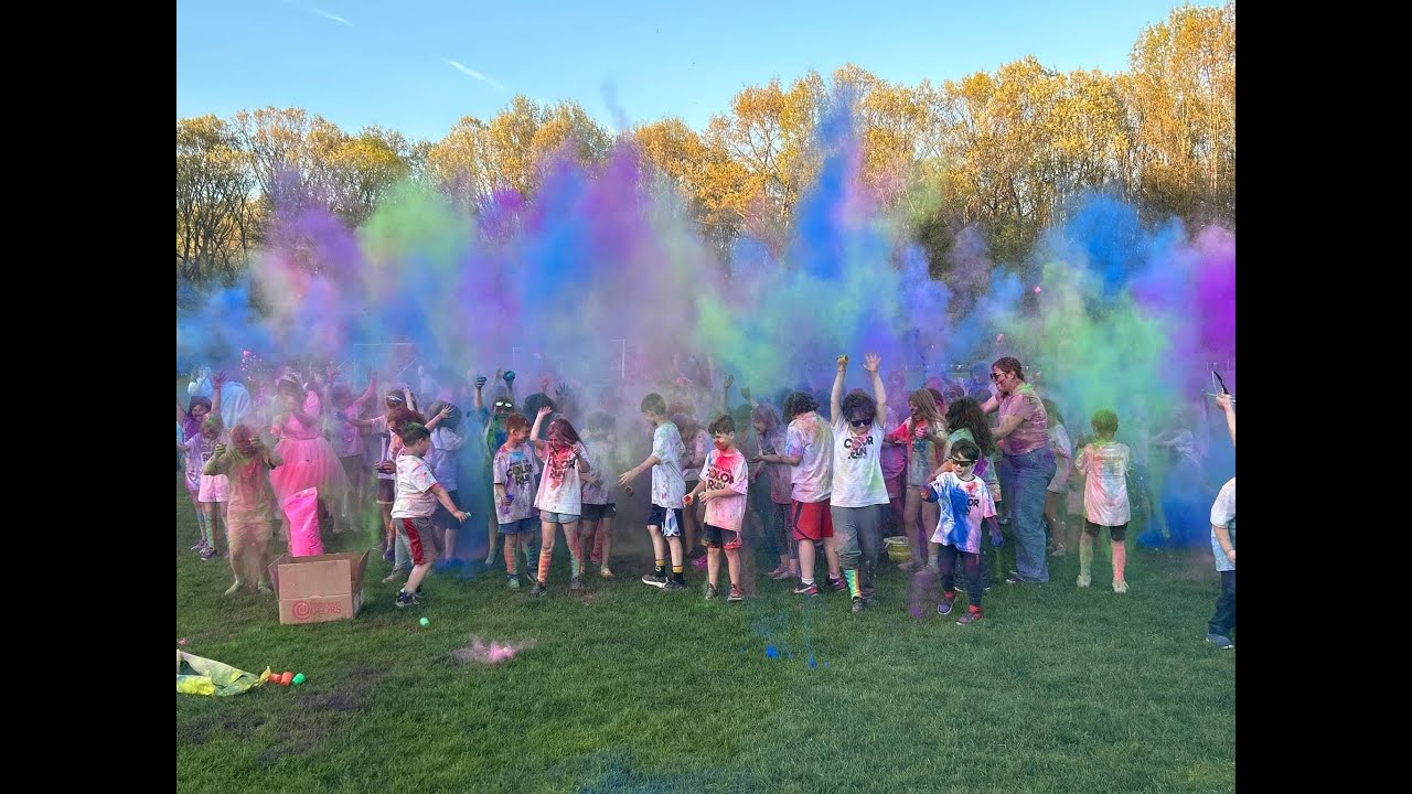 2024 Memorial School Color Run - YouTube
