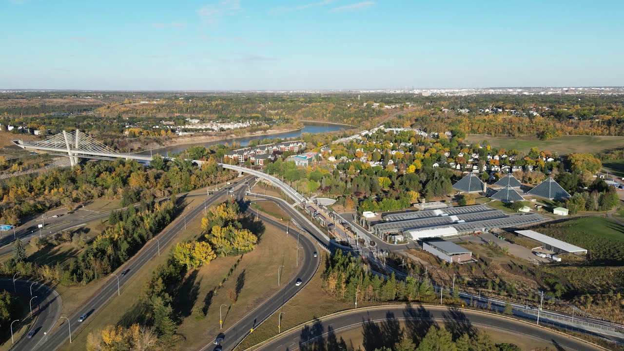 Edmonton Alberta Fall 2022 Aerial View 4K60 Drone Footage - YouTube