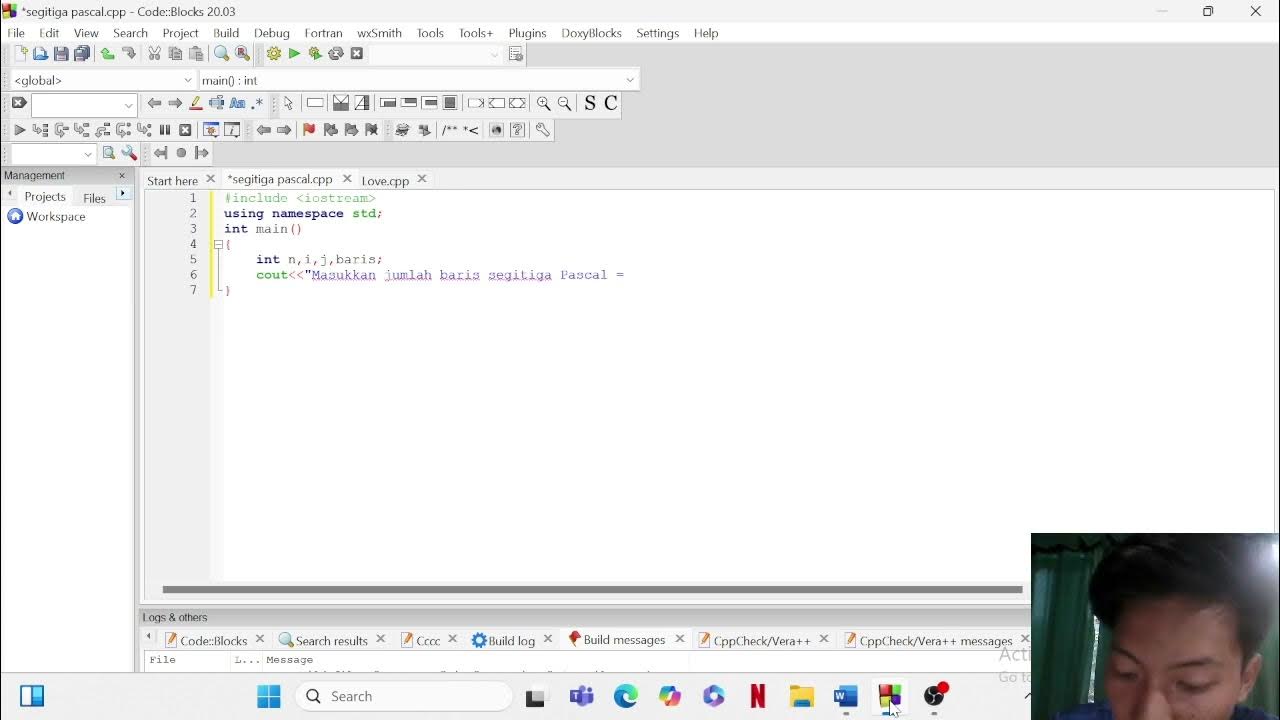 Program membuat segitiga pascal - YouTube