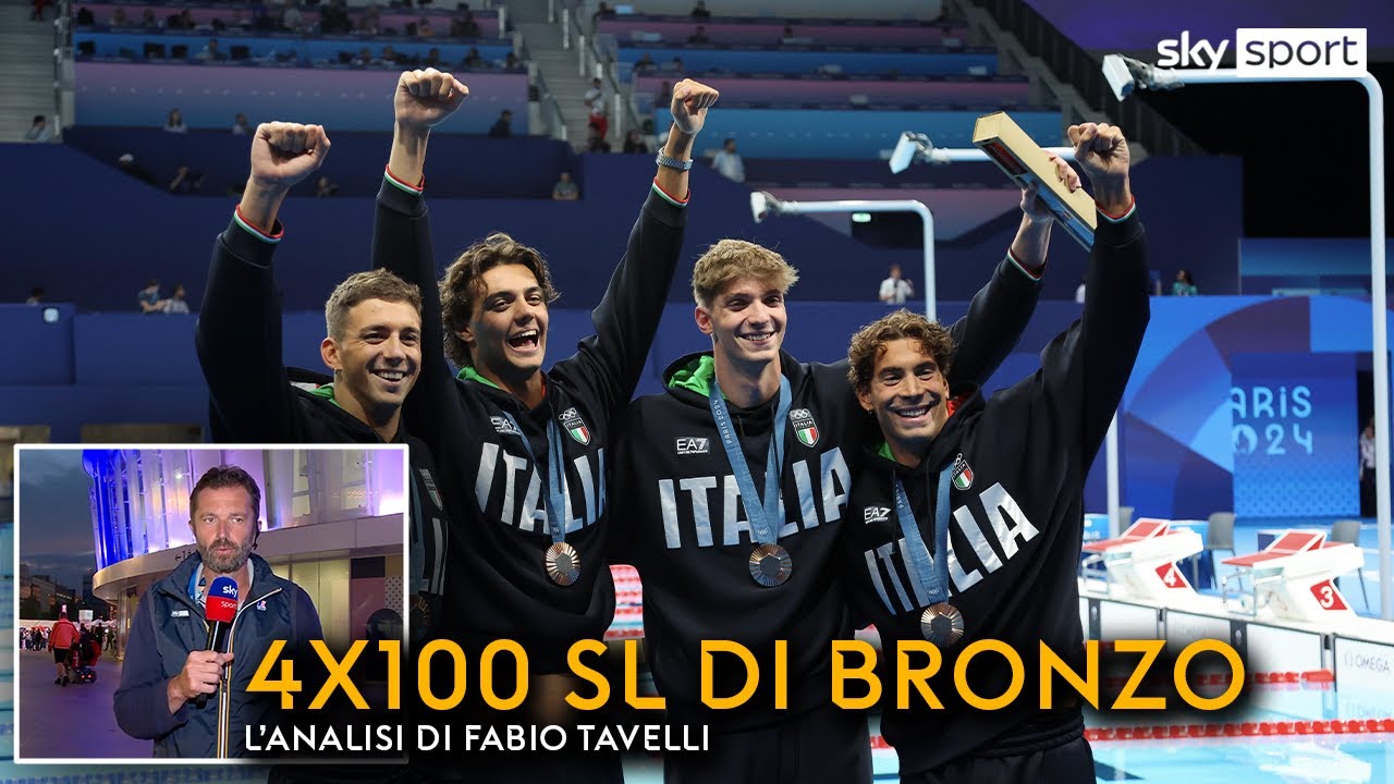 Parigi 2024, 4x100 stile libero di bronzo: il racconto di Fabio Tavelli ...