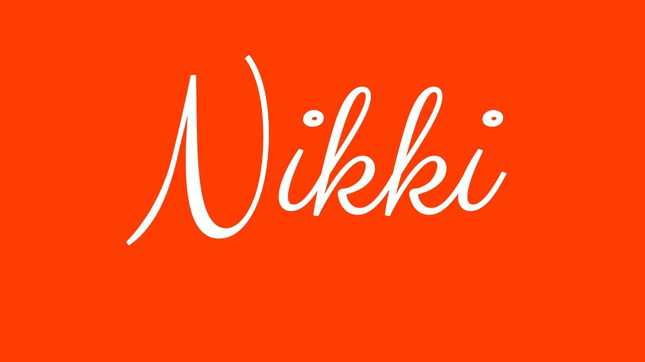 Nikki English Cursive Handwriting Tutorial - YouTube