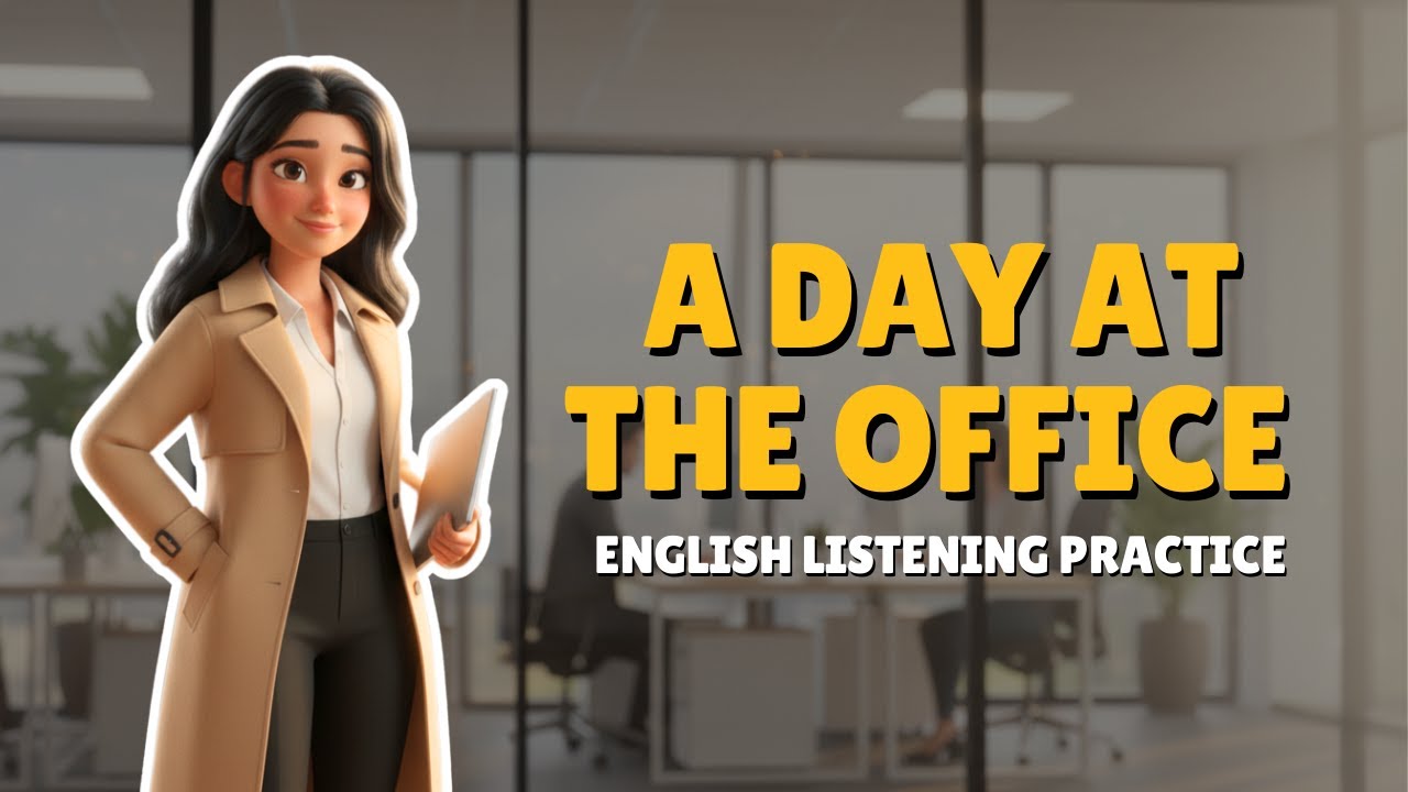 [B1] A Day at the Office | Daily Work Routine | English Listening ...