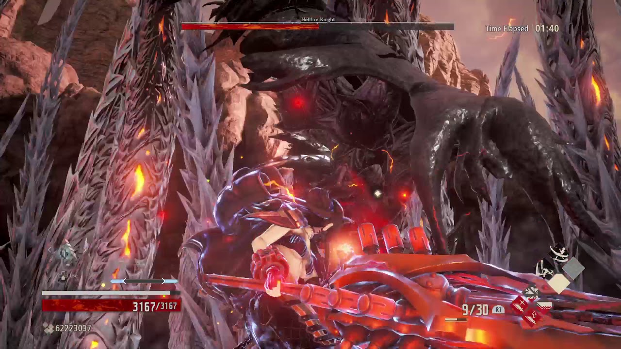 CODE VEIN Hellfire Knight 2Handed DPS Build - YouTube