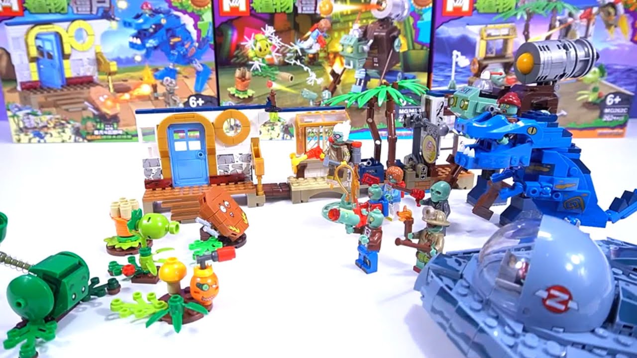 Plants VS Zombies Building Blocks Arbiter | X's Assault Machine Gun ...