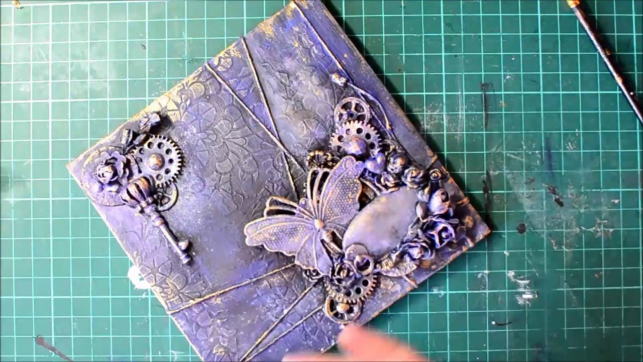 Mixed Media Canvas. Step by step tutorials - YouTube