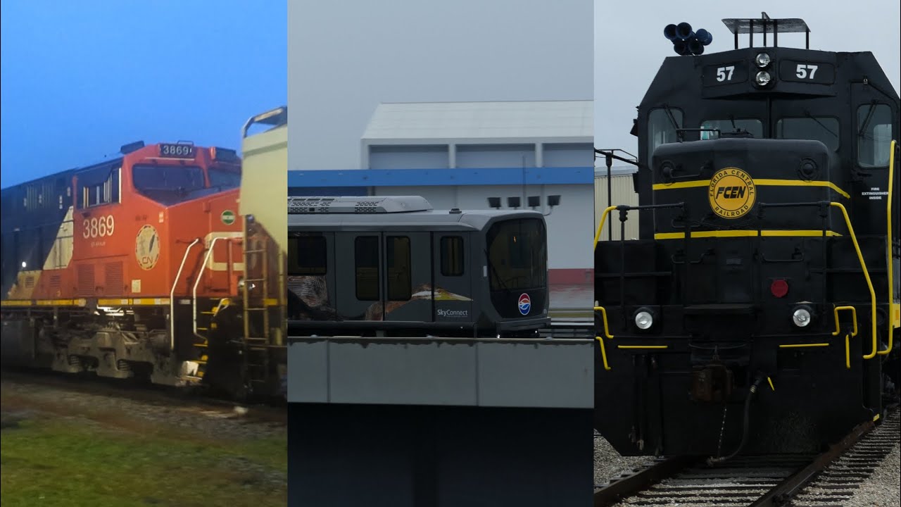 EPIC Railfanning In Central Florida 12/16/23 ft. CN, FMID, SkyConnect ...