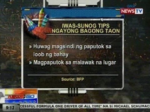 NTG: Iwas-sunog tips ngayong Bagong Taon - YouTube