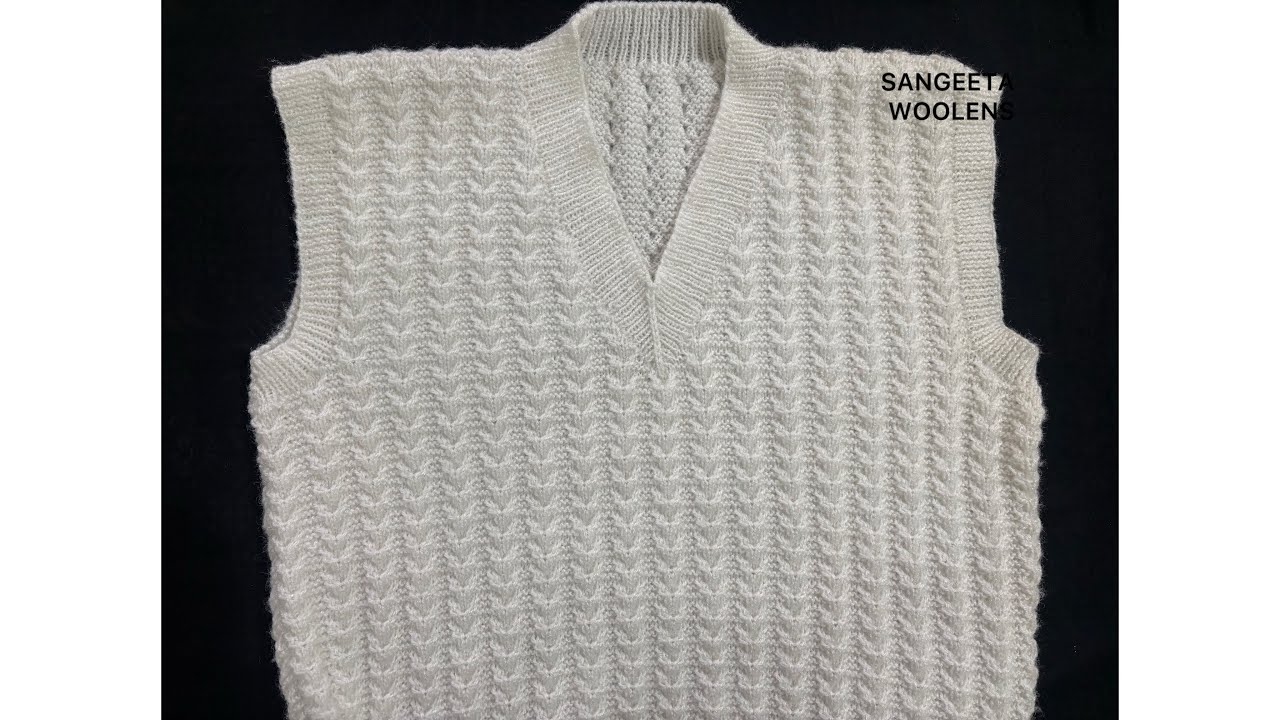Gents half sweater.Easy knitting pattern for hand knitting sweaters ...