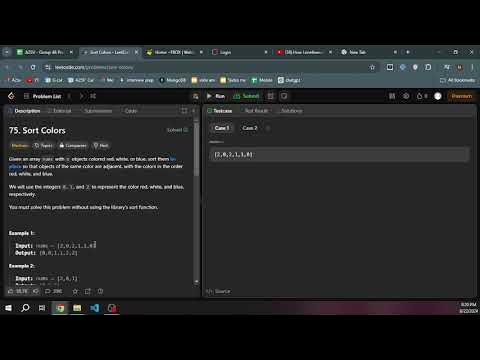 LeetCode 75. Sort Colors - YouTube