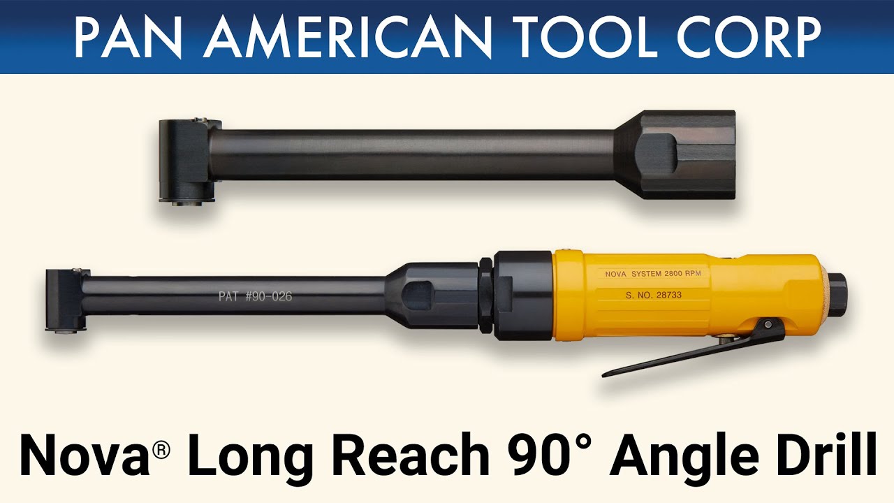 Nova® Long Reach 90° Angle Drill from Pan American Tool - YouTube