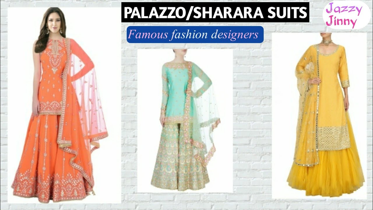 Glamorous PALAZZO,SHARARA,GARARA suits by famous FASHION DESIGNERS for ...