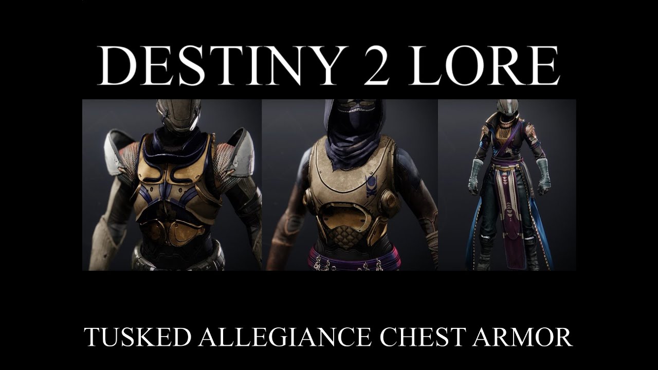 Destiny 2 Lore - Season Of The Risen - Tusked Allegiance Chest Armor ...