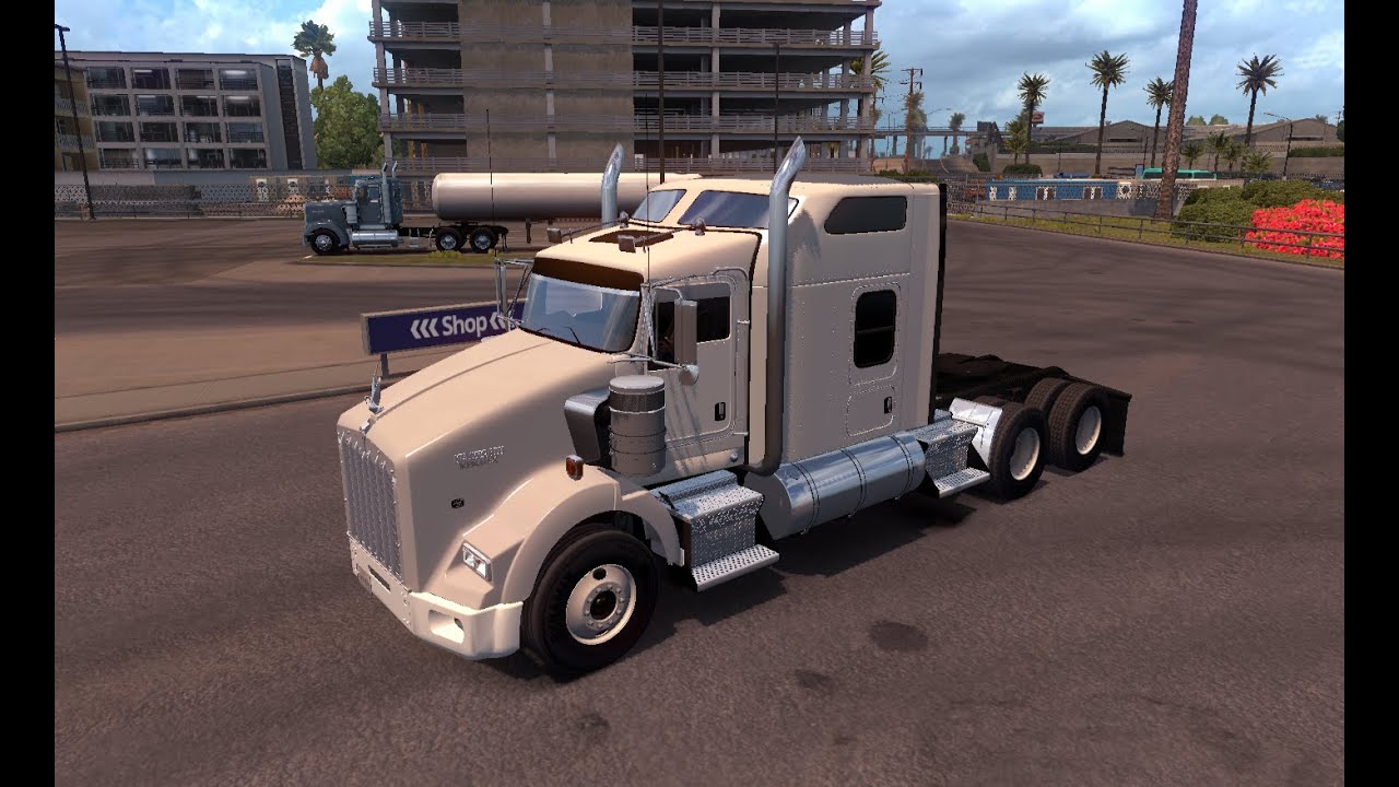 Probando el kenworth t800 mod ATS - YouTube