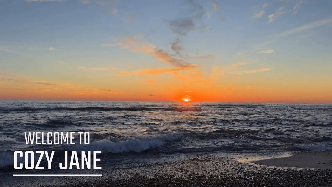 Relaxing Sounds of Ocean Waves During Sunset. 1 Hour of Natural Sounds ...