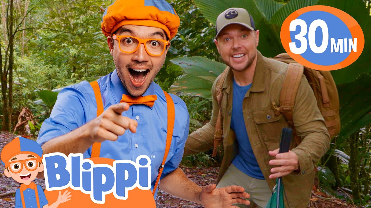 The Brave Wilderness! Learning Animals for Kids! 🦁 | ALL NEW Blippi ...