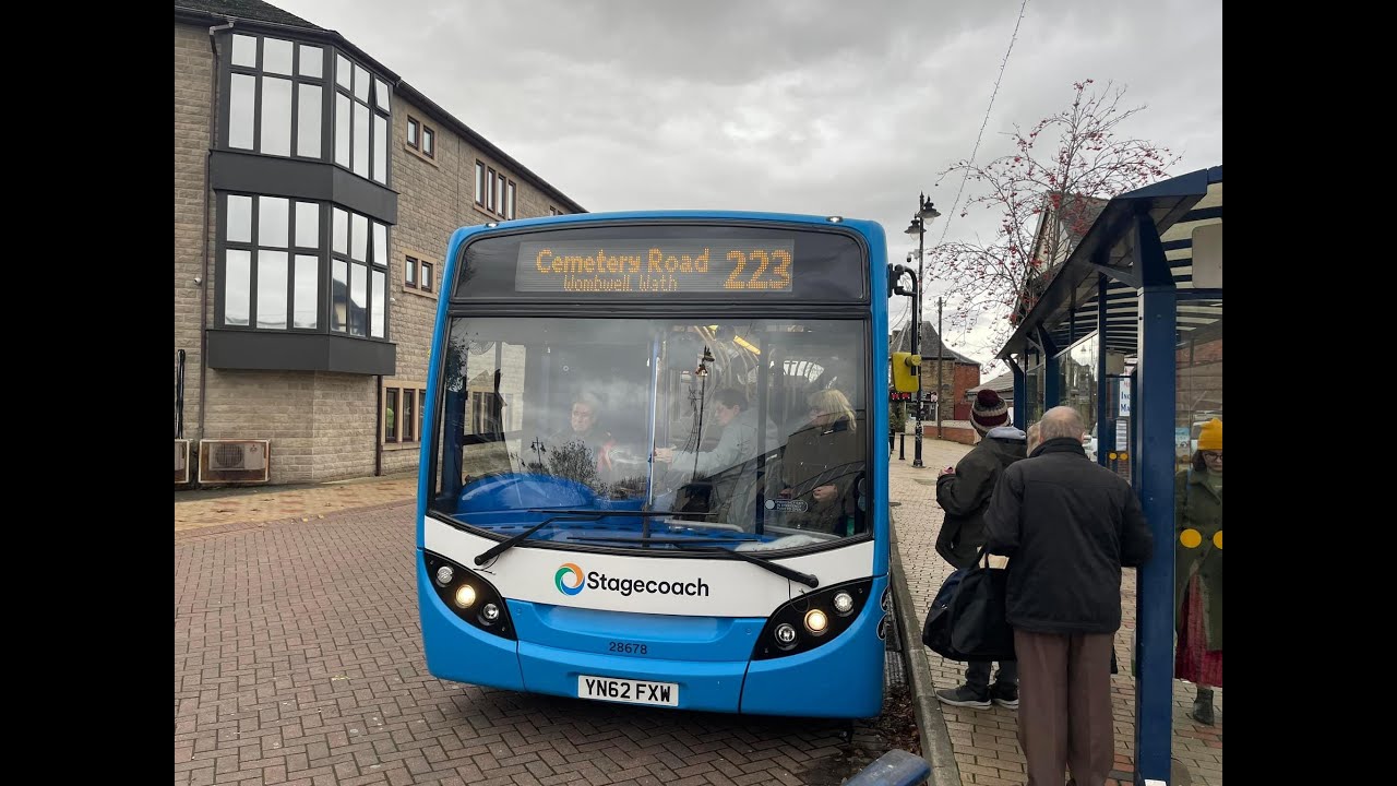 223 Stagecoach Bus - Wombwell Pearson Crescent to Newhill (Full Route ...