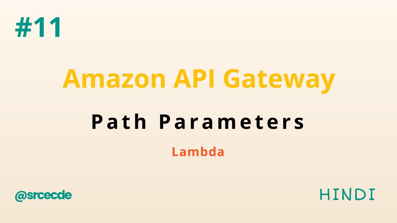 Path parameter [Hindi] - API Gateway tutorial p11 - YouTube