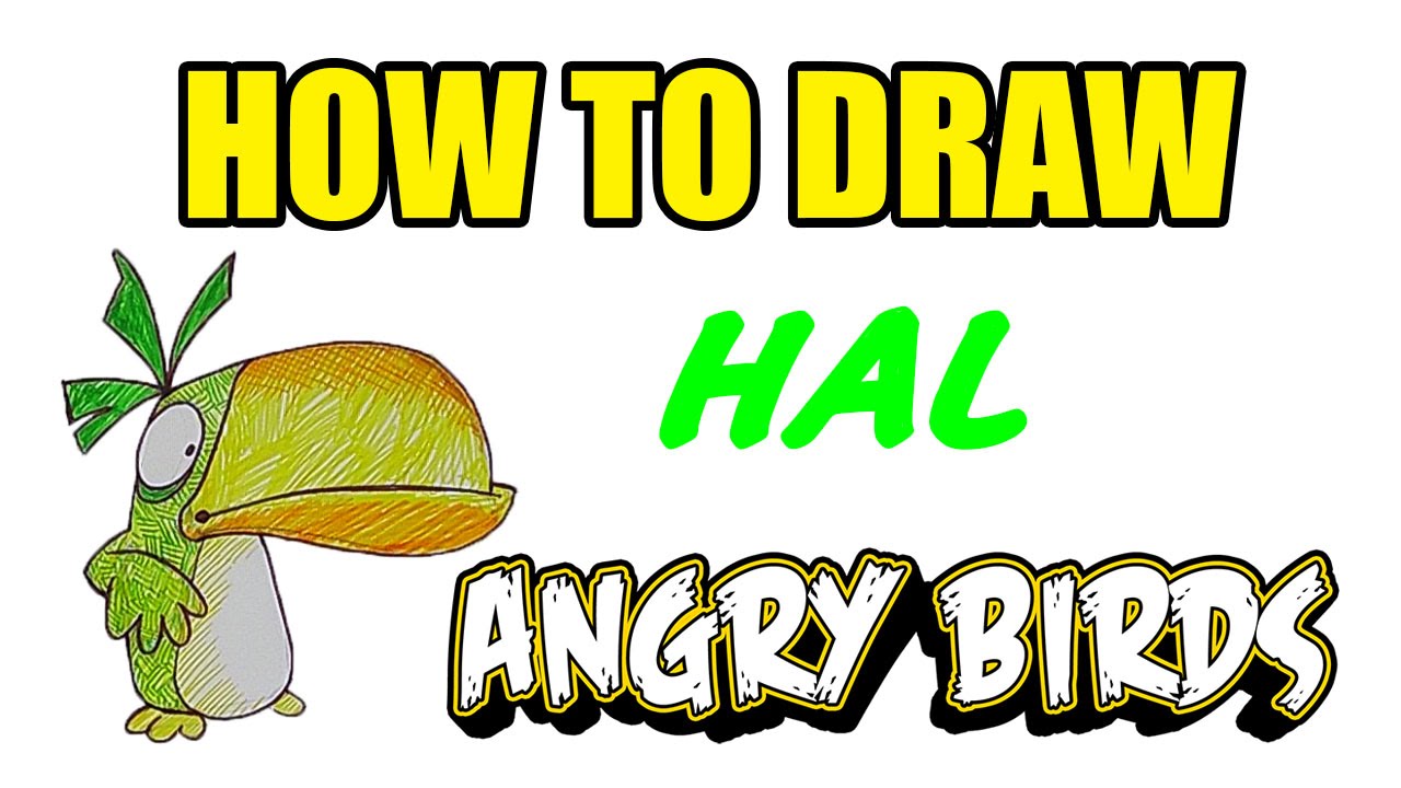 How To Draw Hal from Angry Birds - YouTube