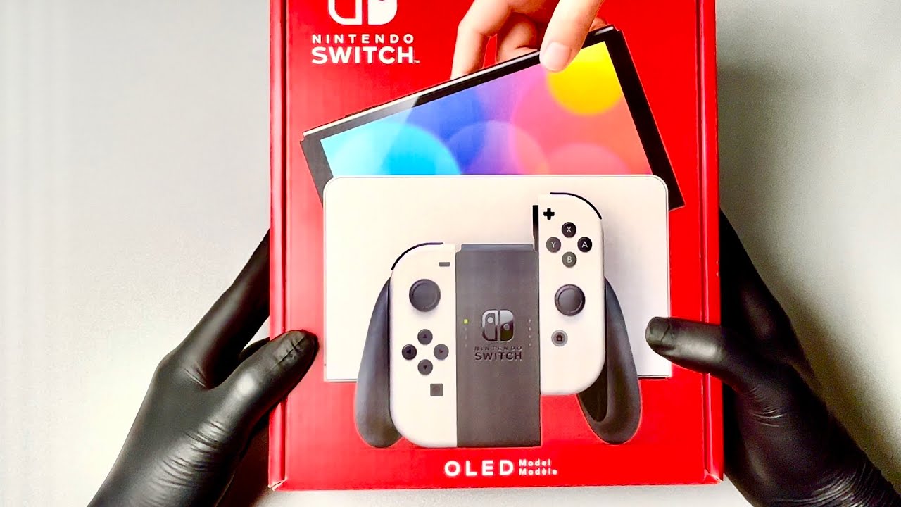 Nintendo Switch OLED Version Unboxing - ASMR - YouTube