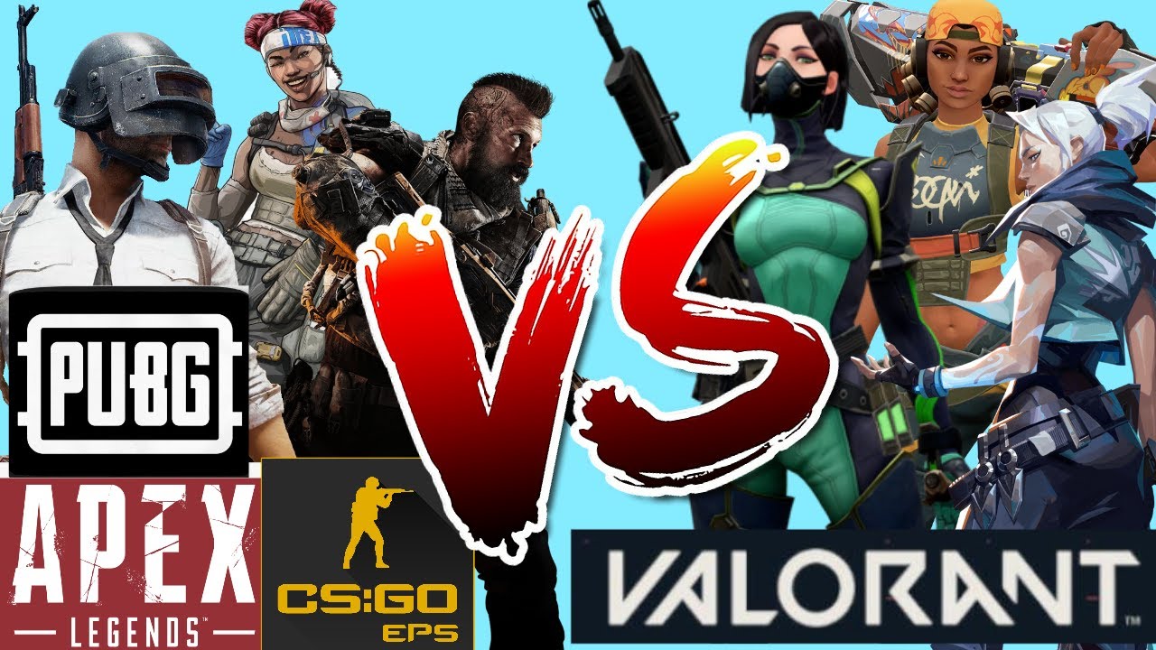 VALORANT VS PUBG | Valorant VS CSGO | APEX Legends | valorant review ...