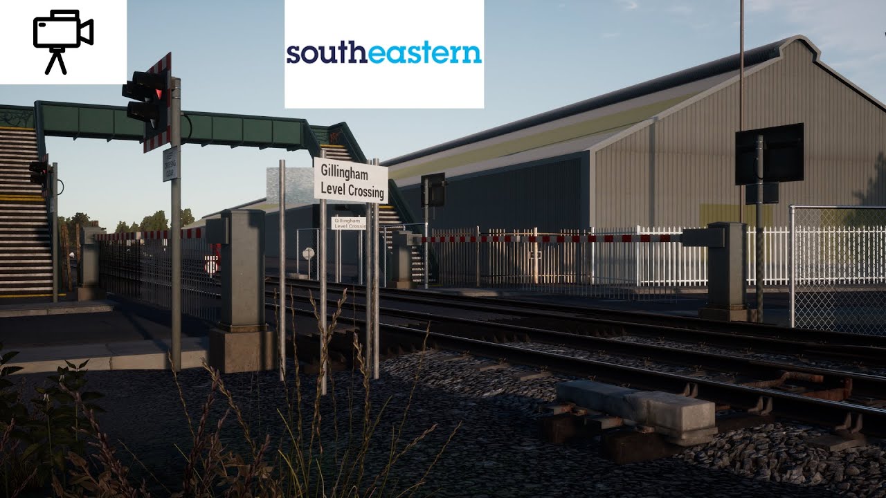 [TSW] Gillingham Level Crossing Railcam - YouTube