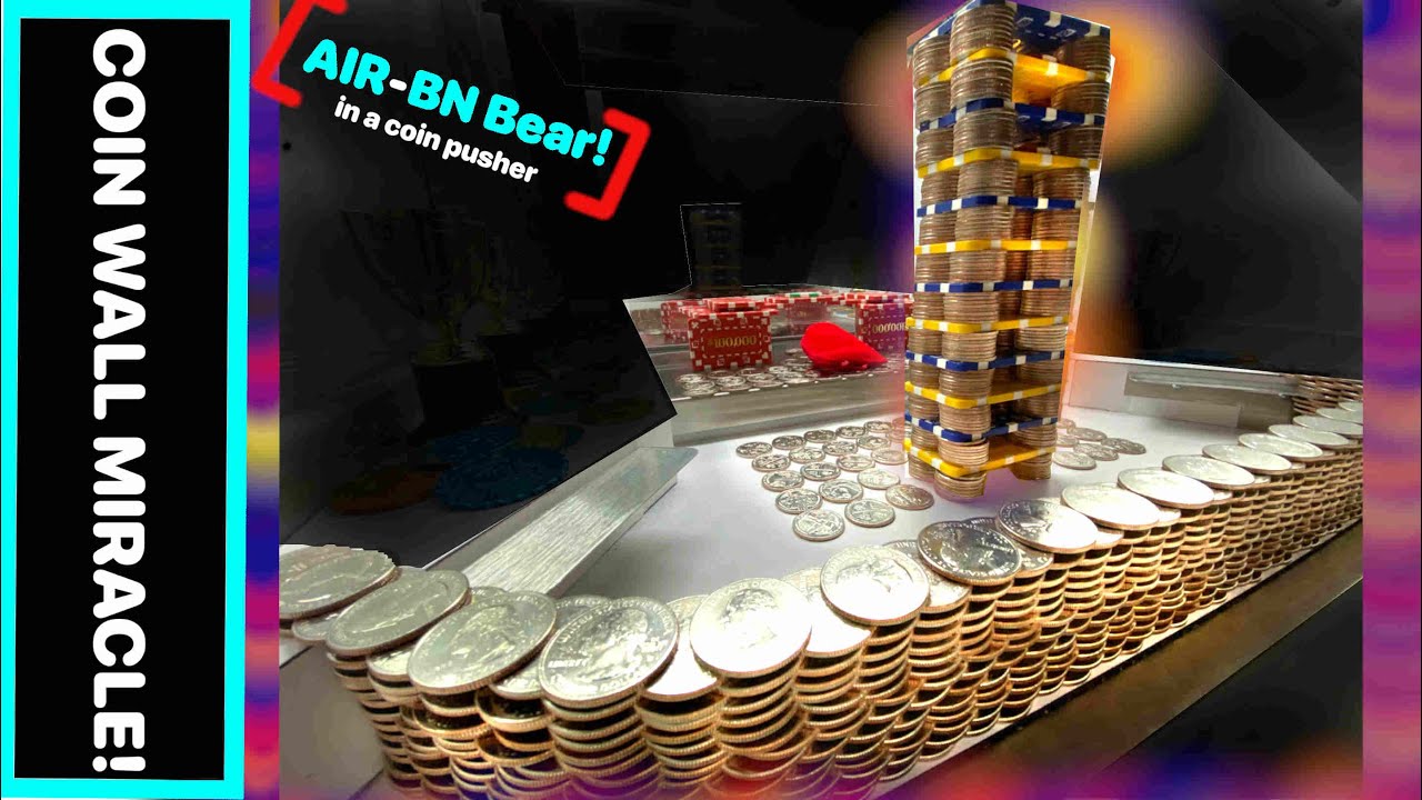 COIN WALL MIRACLE Inside a Coin Pusher GIVEAWAY #085 - YouTube
