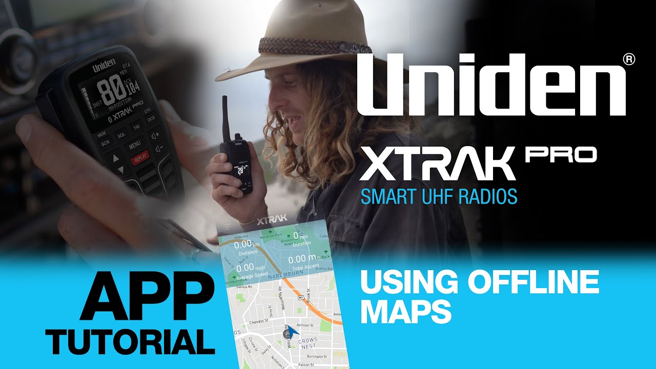 Uniden - XTRAK App Tutorial - Using Offline Maps - YouTube