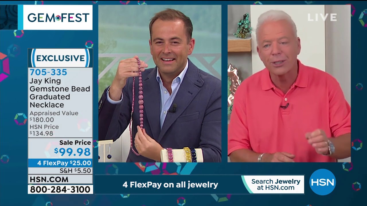 Jay King Gemstone Bead Graduated Necklace - YouTube