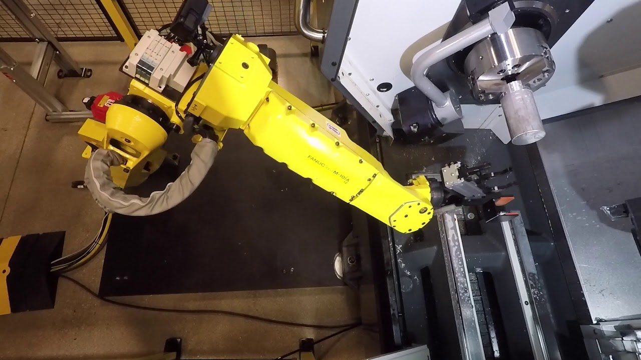Haas / Exact CnC Robot - YouTube