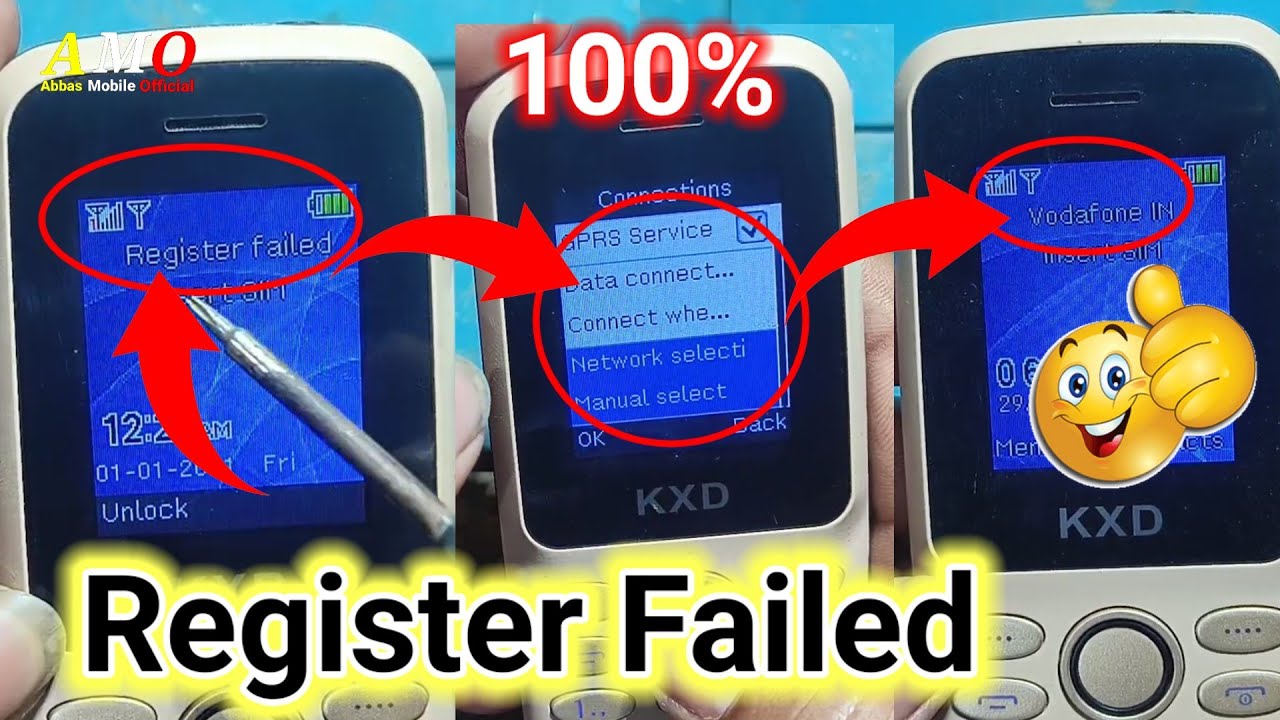 Keypad Mobile Register Failed Problem KXD Mobile Sim Register Failed ...