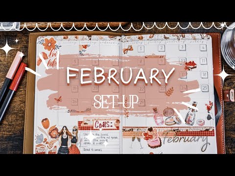 PLANNER SET-UP FOR FEBRUARY - Goal Planning in my Passion Planner Daily ️ Plan With Me - YouTube