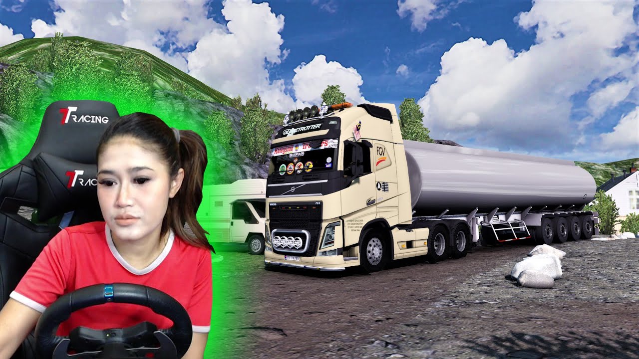 VOLVO FGV TANGKER LALU JALAN PALING CANTIK ~ EURO TRUCK SIMULATOR 2 ...