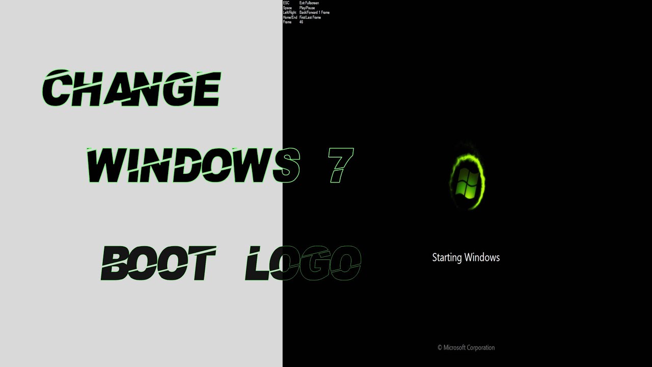 how to change windows 7 boot logo tech pc lk - YouTube