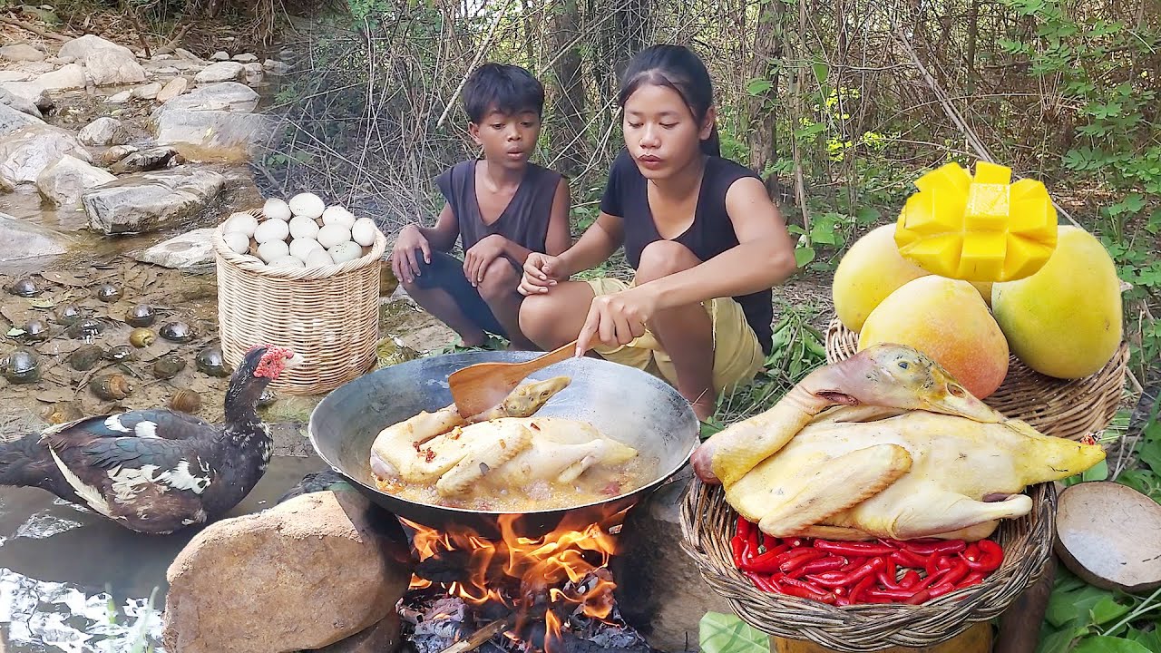 Survival in rainforest, Duck spicy curry, Pork braised delicious and ...